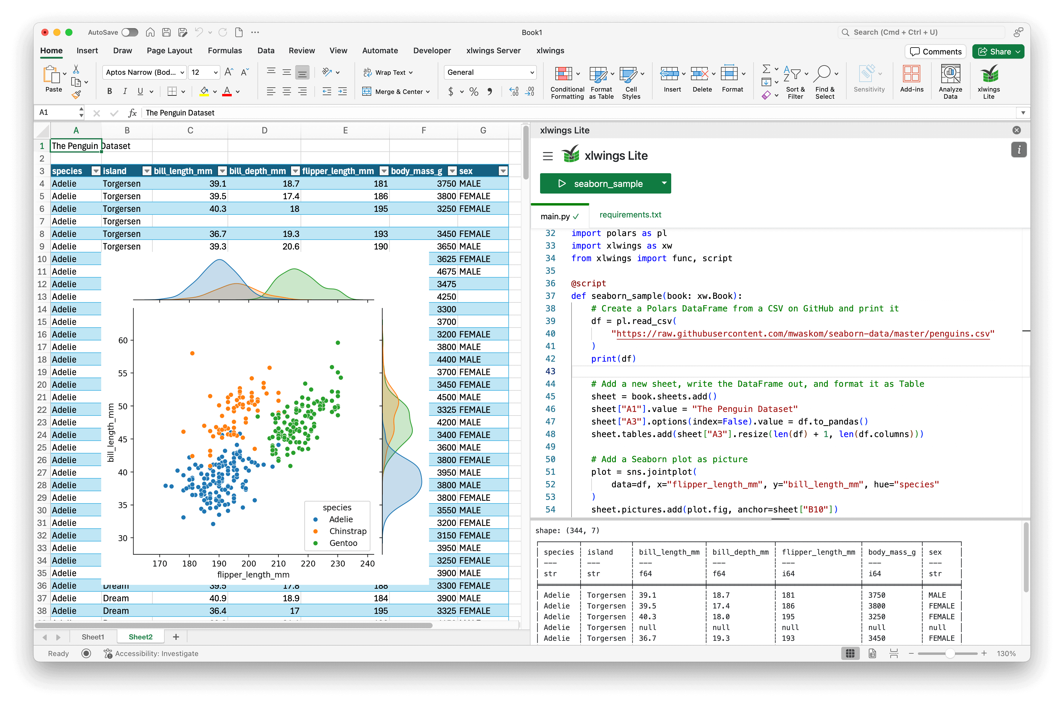 xlwings 在 excel 中使用自定义 python 函数 | yoyo